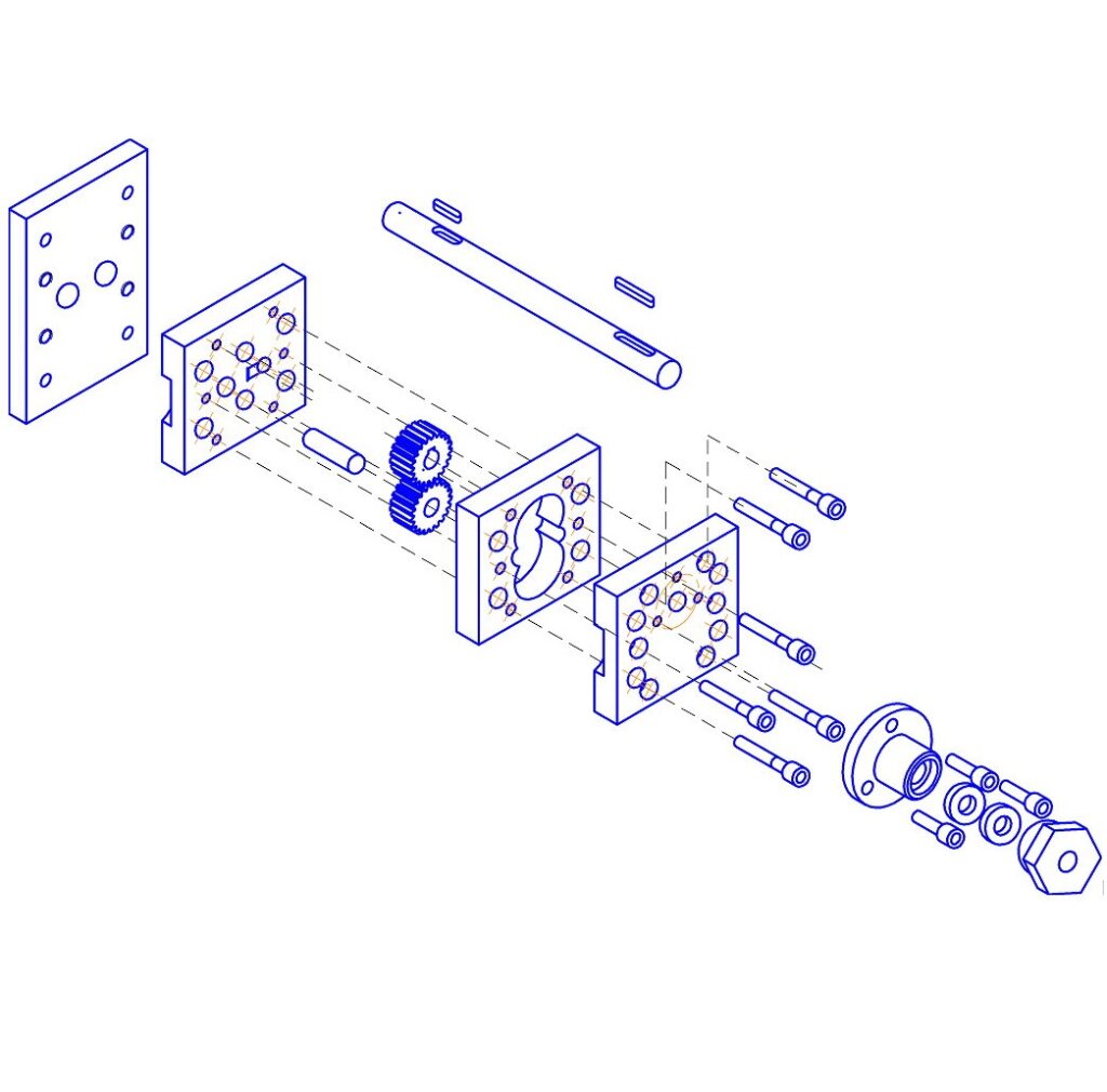 GEAR PUMPS FOR ADHESIVES, PAINT, SILICONE